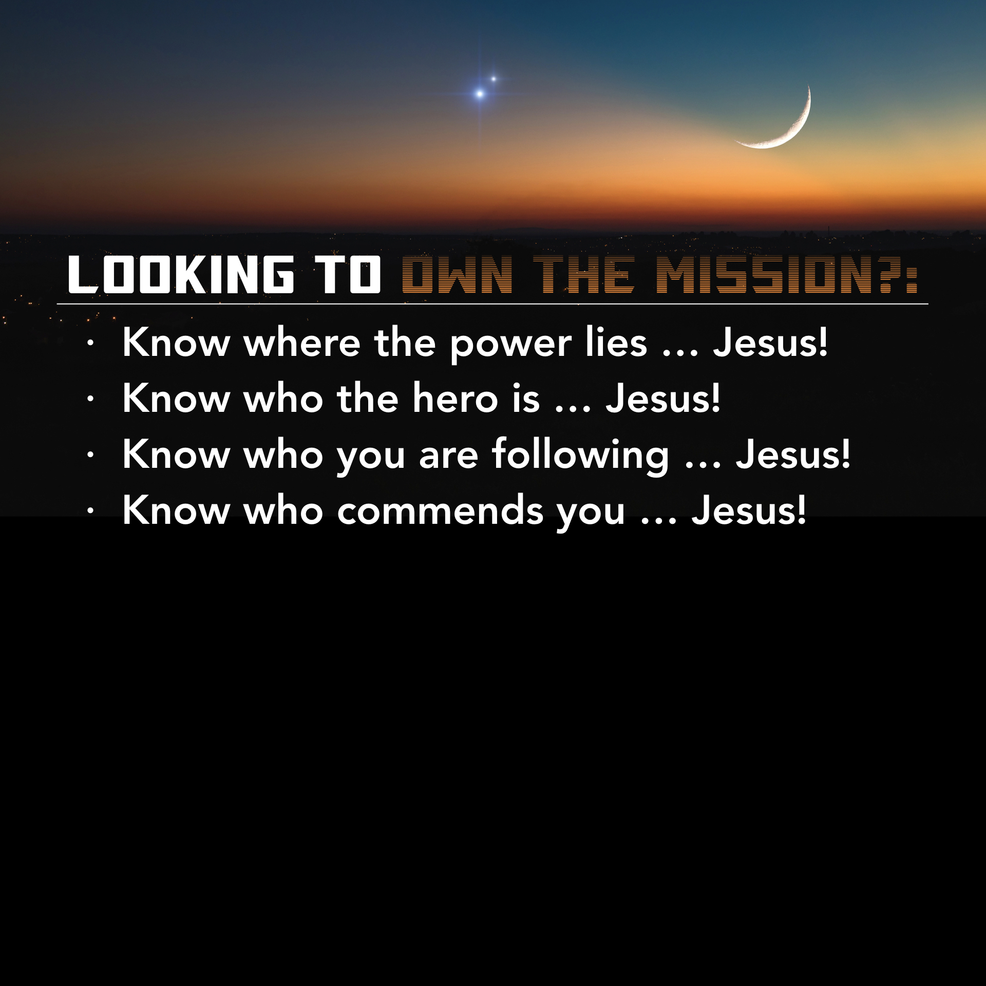 Mission:Own (part 1) Sermon Audio, Video, & Questions – Pastor Mark ...
